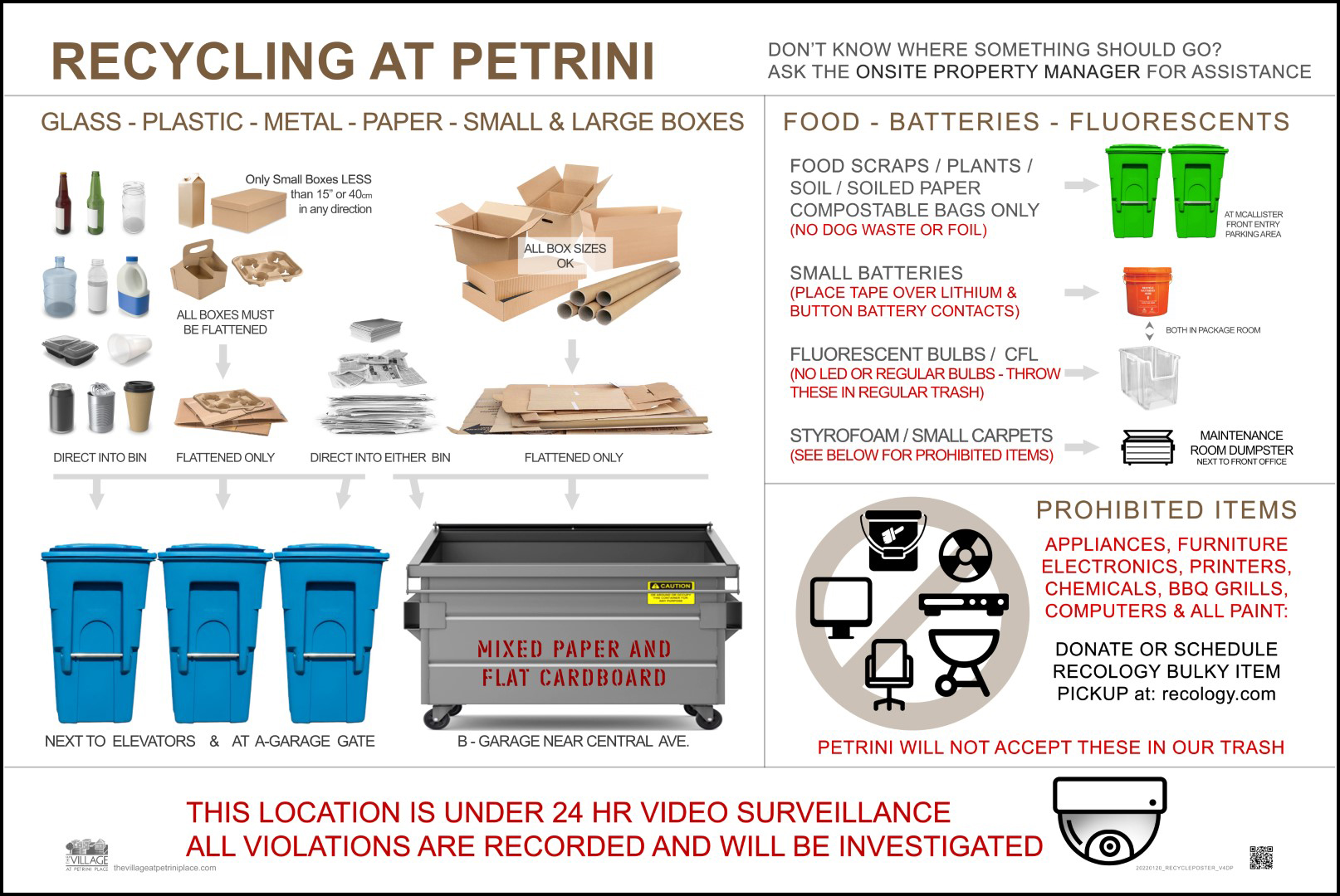 NEW TRASH & RECYCLE RULES | The Village at Petrini Place